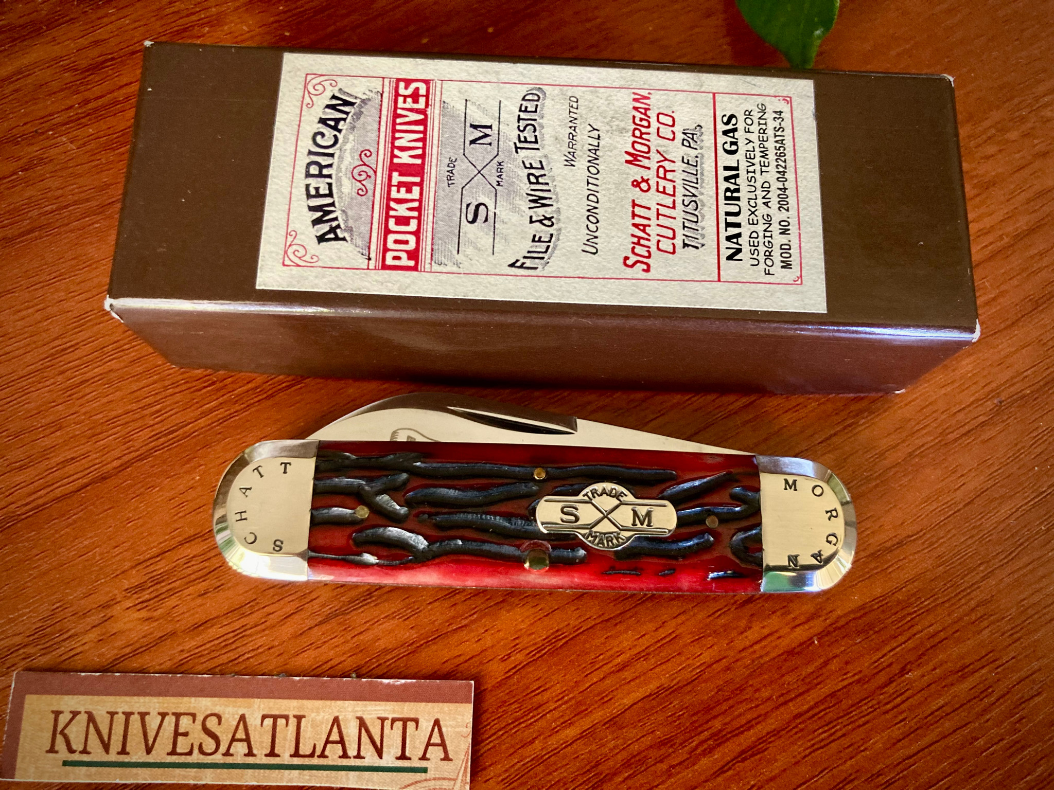 SCHATT & MORGAN Crimson Red Bone F&W 5 Series 2 042265 ~ Baby Sunfish ...