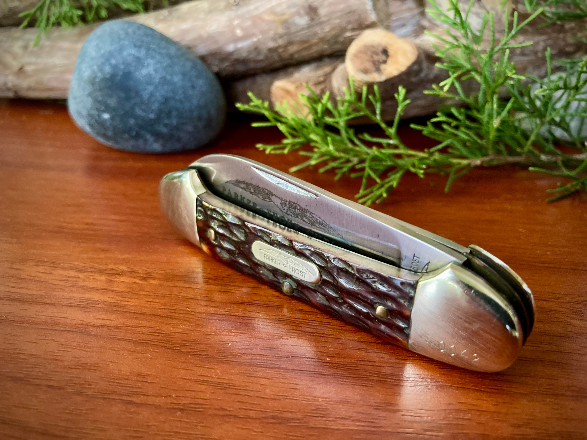 Parker Frost Cutlery ~ Rodgers Wostenholm England Canoe Knife ~ Vintage