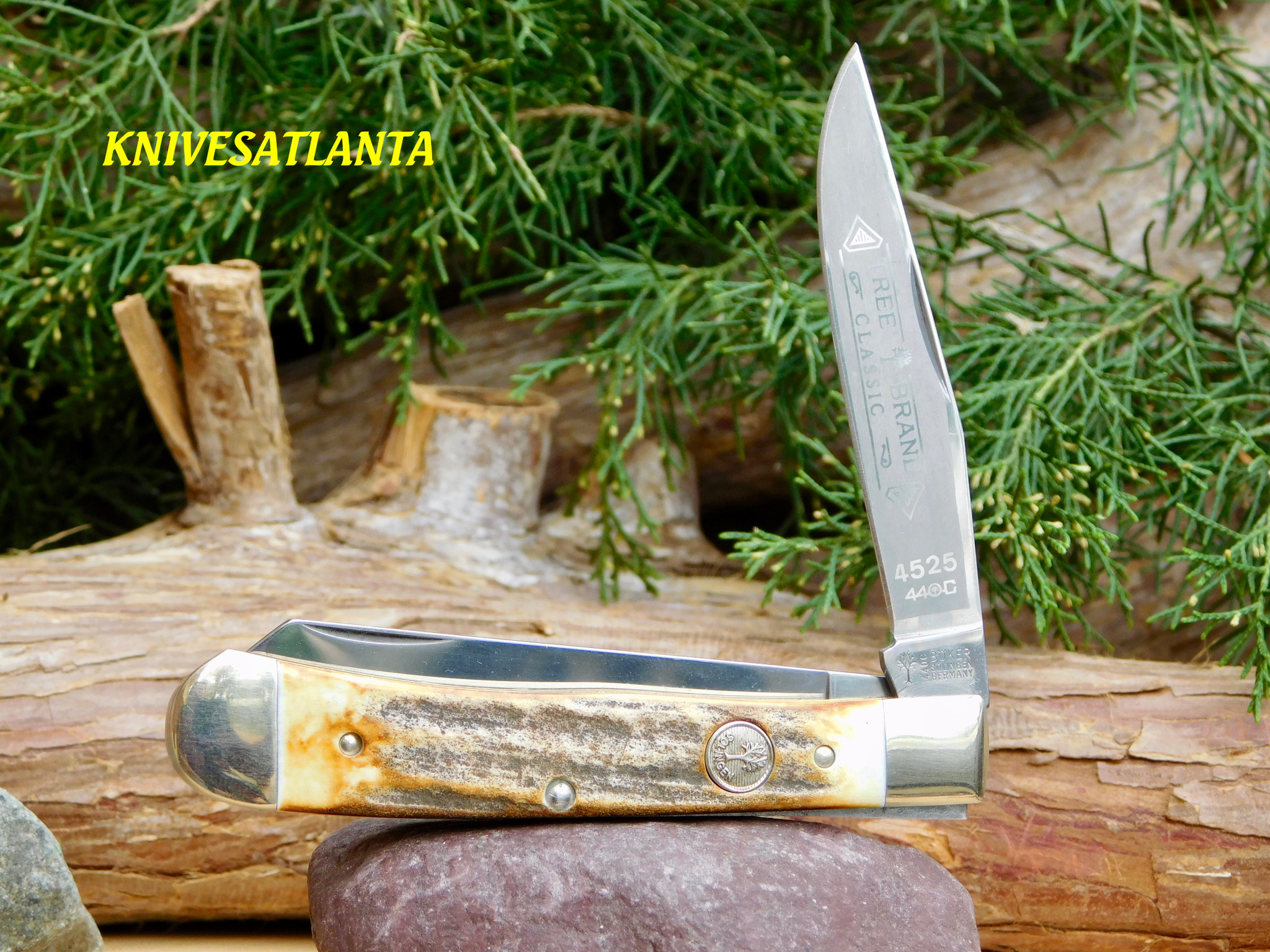 BOKER 114525 TRAPPER STAG - KnivesAtlanta