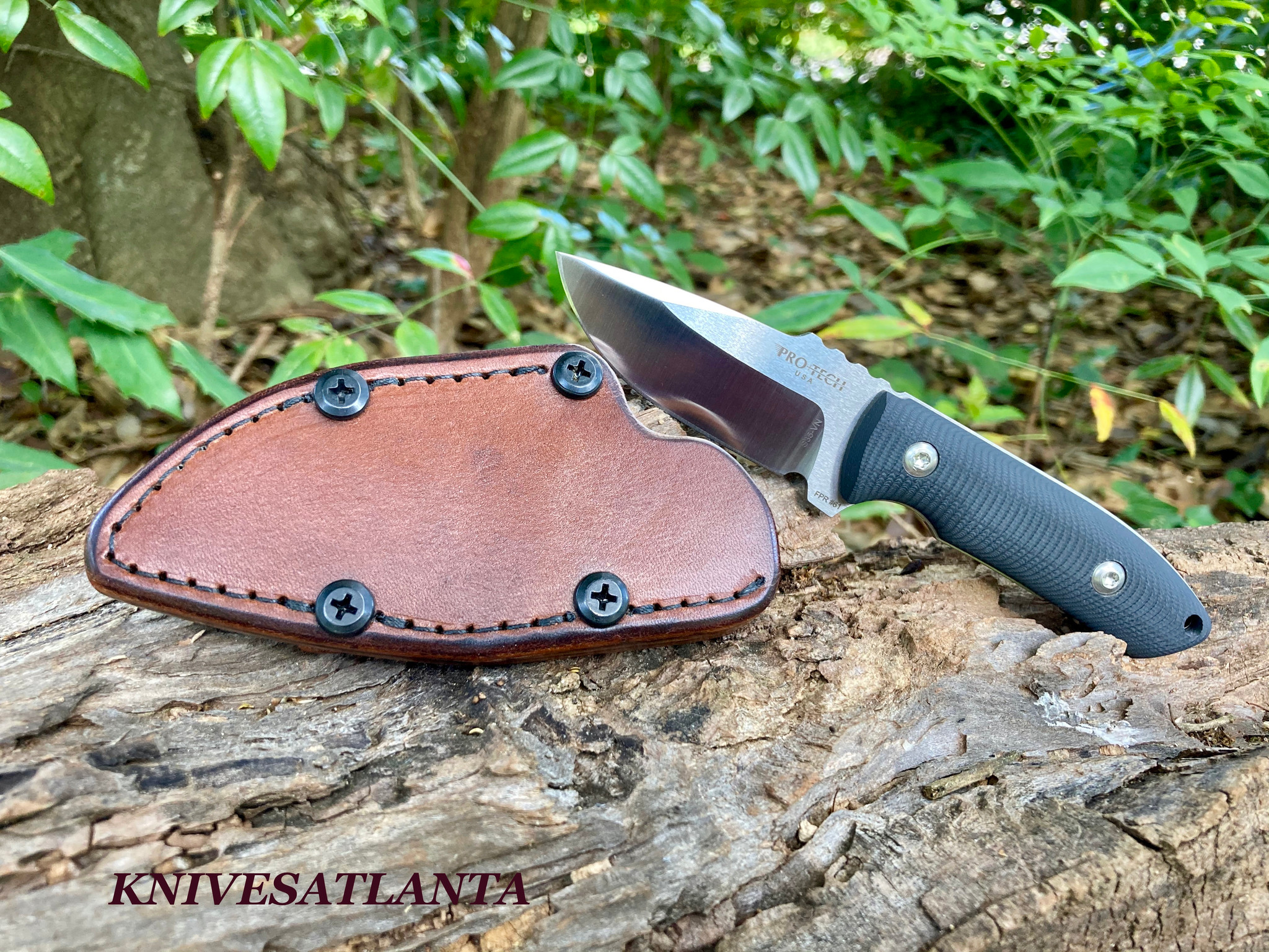 Protech Sbr Fixed Blade W Chattannooga Leather