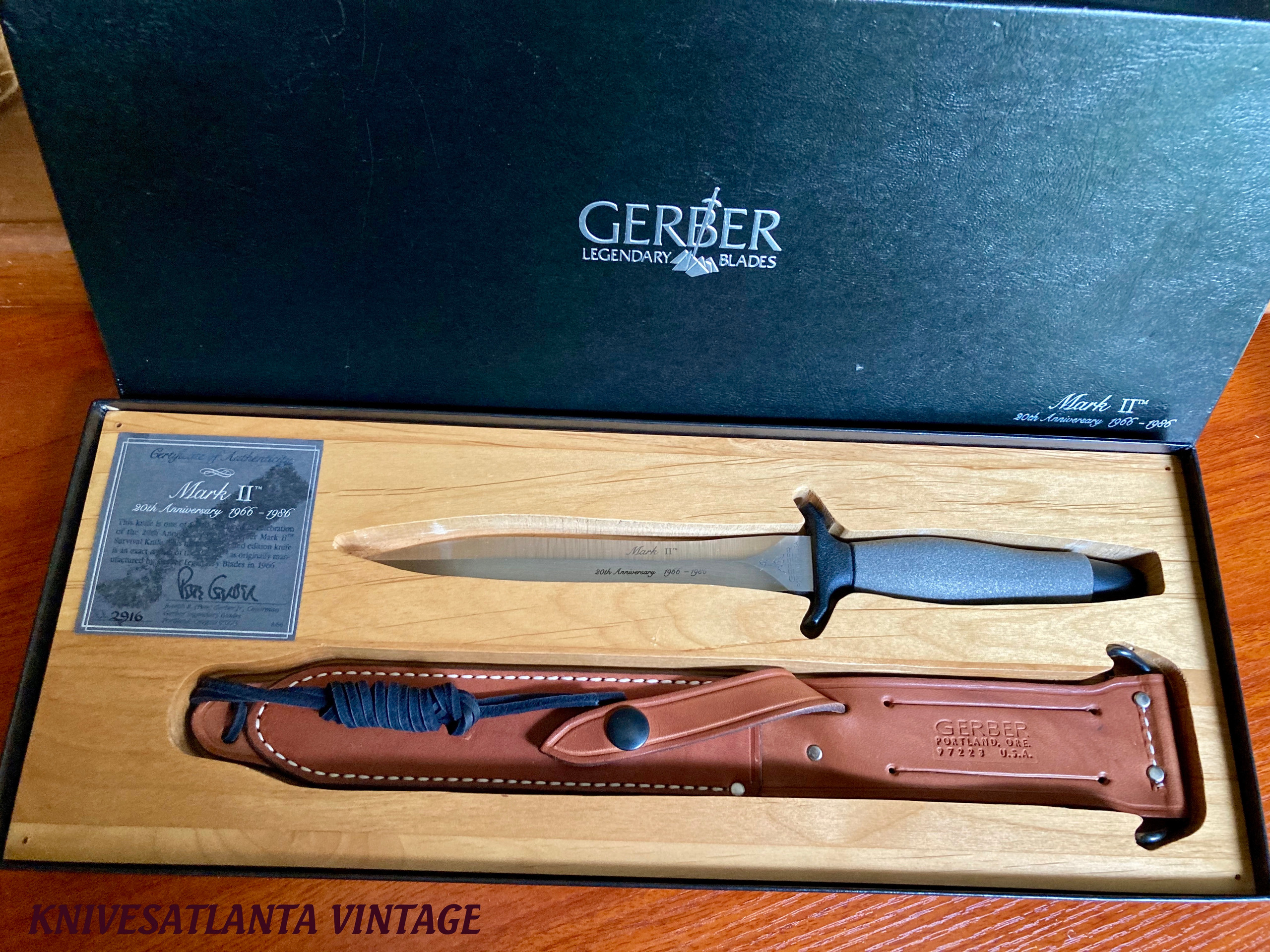 Gerber Mark II 20th ANNIVERSARY 1966 - 1986 ~ Vintage
