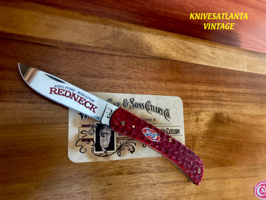 CASE XX 100% REDNECK Red Sodbuster Knife ~ Confederate Rebel ~RARE