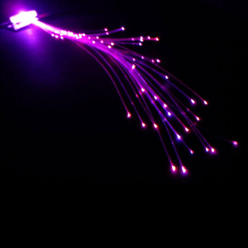 White Starlight Fiber Optic Hair Extensions 6165