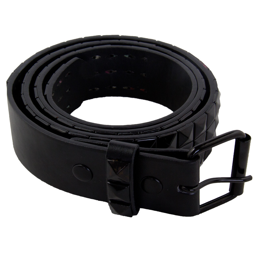 Punk Belts Brown Two Rows Metal Holes Mix Sizes 12 PACK 2436A - Private ...