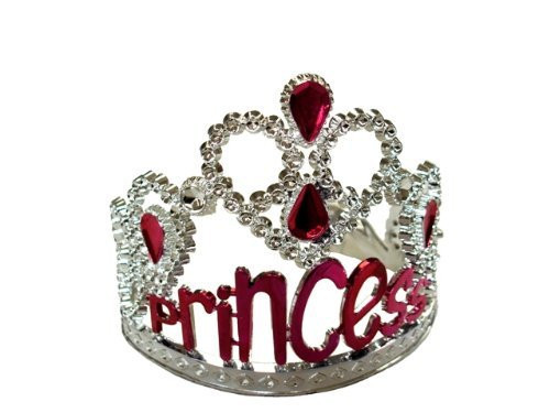 Gold Princess Tiara with Heart Stone 1451