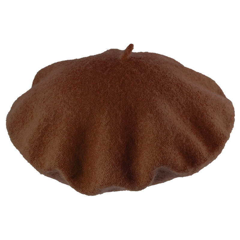 Brown Wool Beret 1362