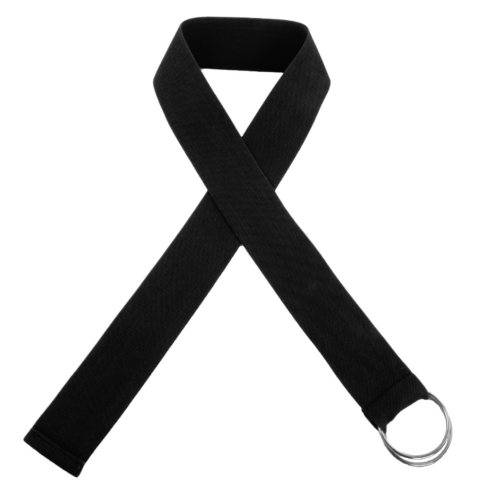 Black D-Ring Belt Adjustable Adult 2683 - Private Island Party