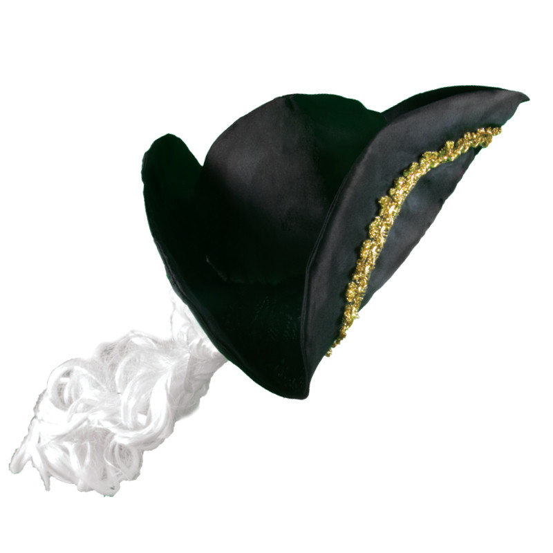 Child Colonial Tricorn Hat with Wig 1565 - Private Island Party