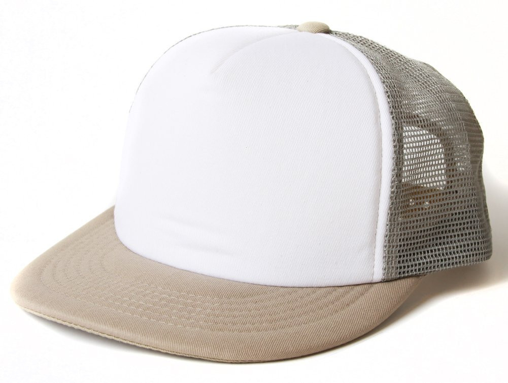 Tan Trucker Caps | White Front 1586