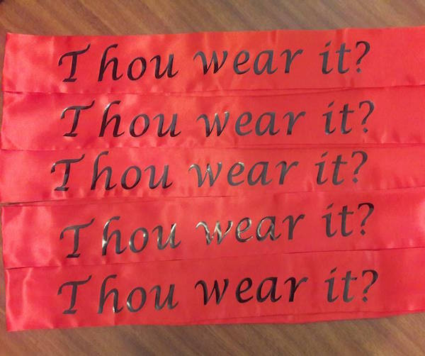 Custom Pageant Wedding Orange Satin Sashes 60" 6857 (Fonts in Picture ...