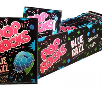 Pop Rocks Candy Blue Razzberry Bulk 24 Count