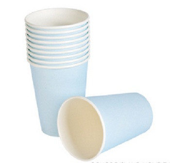Party Paper Cups Light Blue 9 oz 12 Pack 3852 - Private Island Party