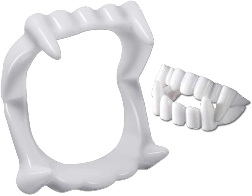 Plastic Vampire Fangs Bulk 144 pc 1606G