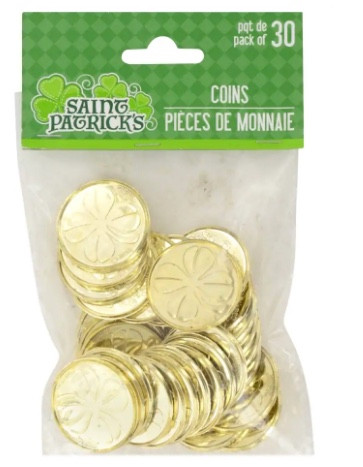 St Patricks Gold Coins | 30 COUNT 1649S