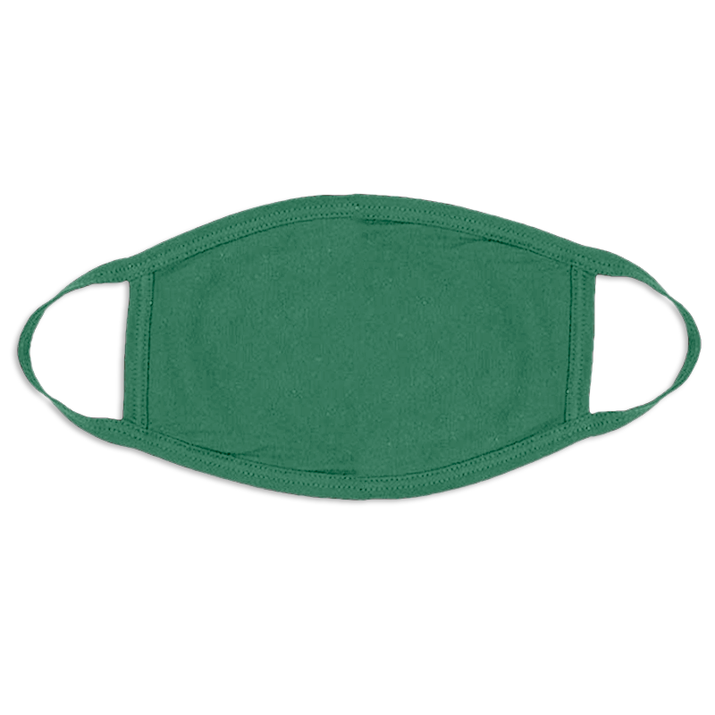 Green Face Masks Cotton | 12 PACK | Adult Size Double Ply Soft Cotton 134KG