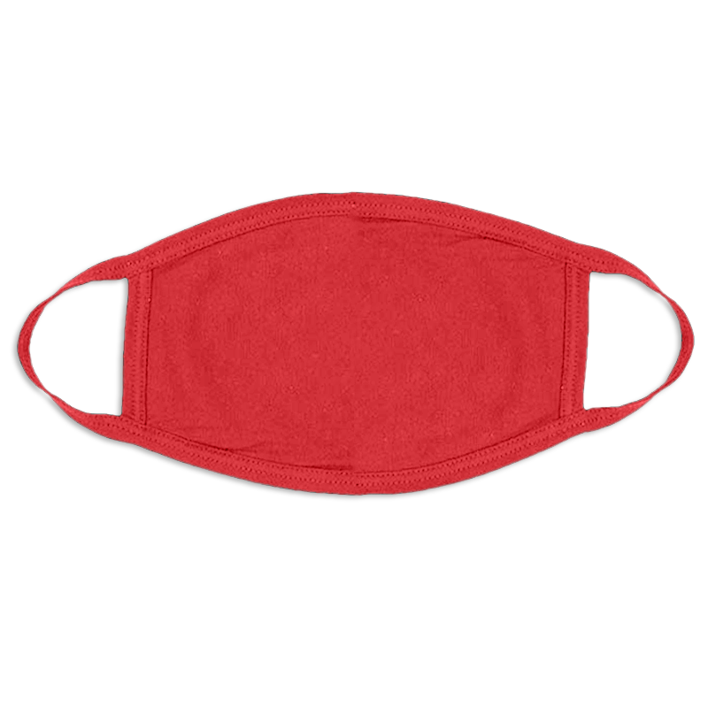 Red Face Masks Cotton | 12 PACK | Adult Size Double Ply Soft Cotton 134R