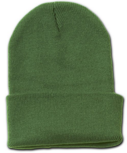 Beanie Cap Short Forest Green Hat 5740