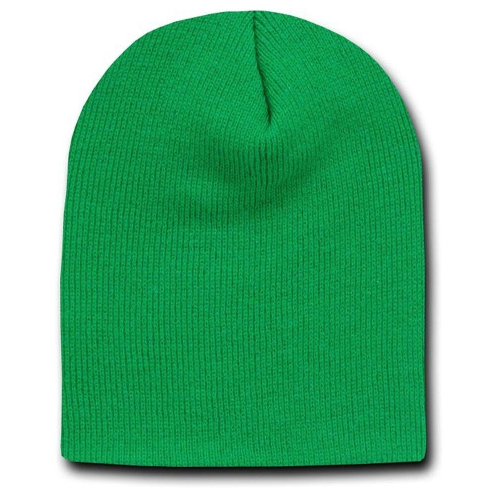 Beanie Cap Short Forest Green Hat 5740