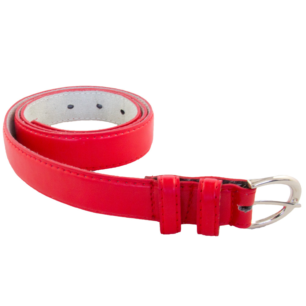 Red 1 Inch Skinny Belt 12 PACK Mixed Sizes - Private Island Party