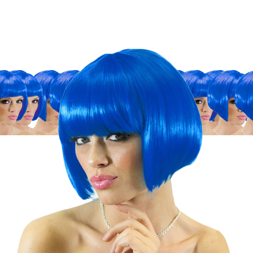 Blue Bob Supermodel Wig 16044D - Private Island Party