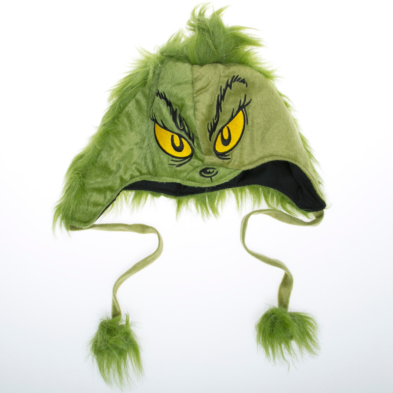 Grinch Hat w/ Beard Deluxe 5965