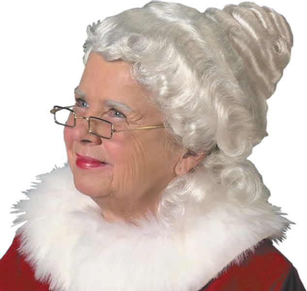 Santa/ Ms. Claus Curly Wig 6059 - Private Island Party