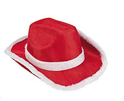 Discount Santa Cowboy Hat | Red Santa Cowboy Hat