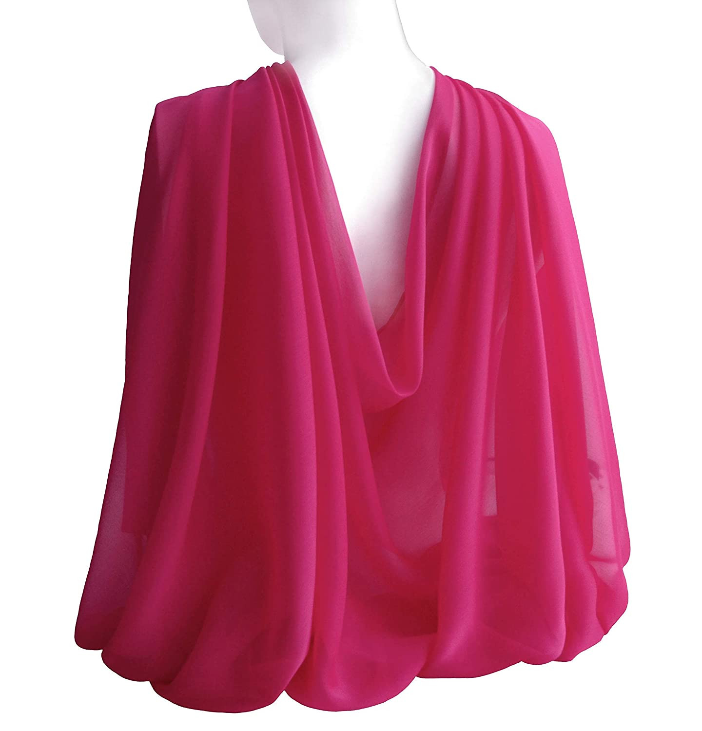 Light Pink Long Sheer Chiffon Scarf 21" x 60" 2131 - Private Island Party