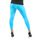 Neon Blue Footless Leggings 8088