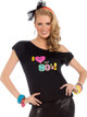 Womens I Love The 80's Shirt Adult Costume 4532S-4532L - Private Island ...