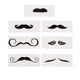 Mustache Tattoo Life-Size Assortment Dozen 9278D