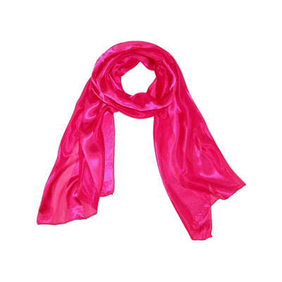 Hot Pink Long Sheer Chiffon Scarf 2130