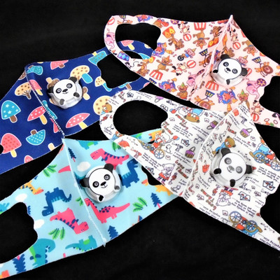 Face Masks for Kids Neoprene w/ Panda Vent 12 PACK 70001PM