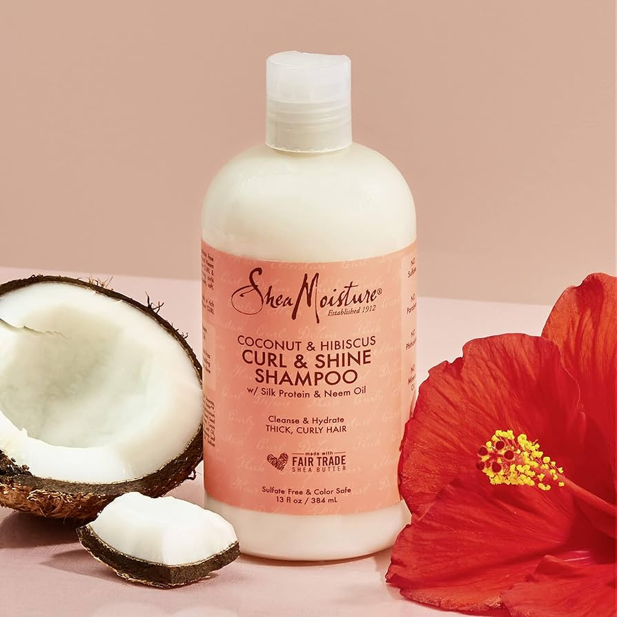Shea Moisture Coconut and Hibiscus Curl and Shine Shampoo 384ml