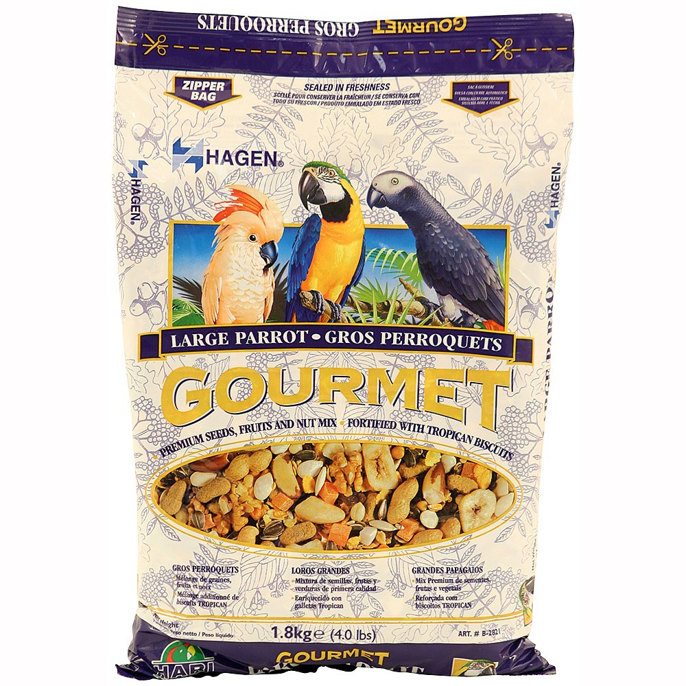 Hagen Gourmet Parrot Food Seed Mix for Large Parrots - 1.8kg