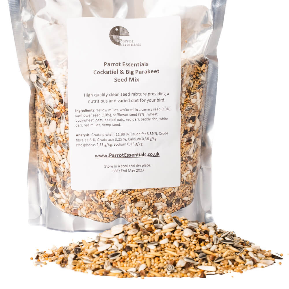 PUUR Gourmet Parrot Food Seed Mix for Cockatiel & Cockatoo