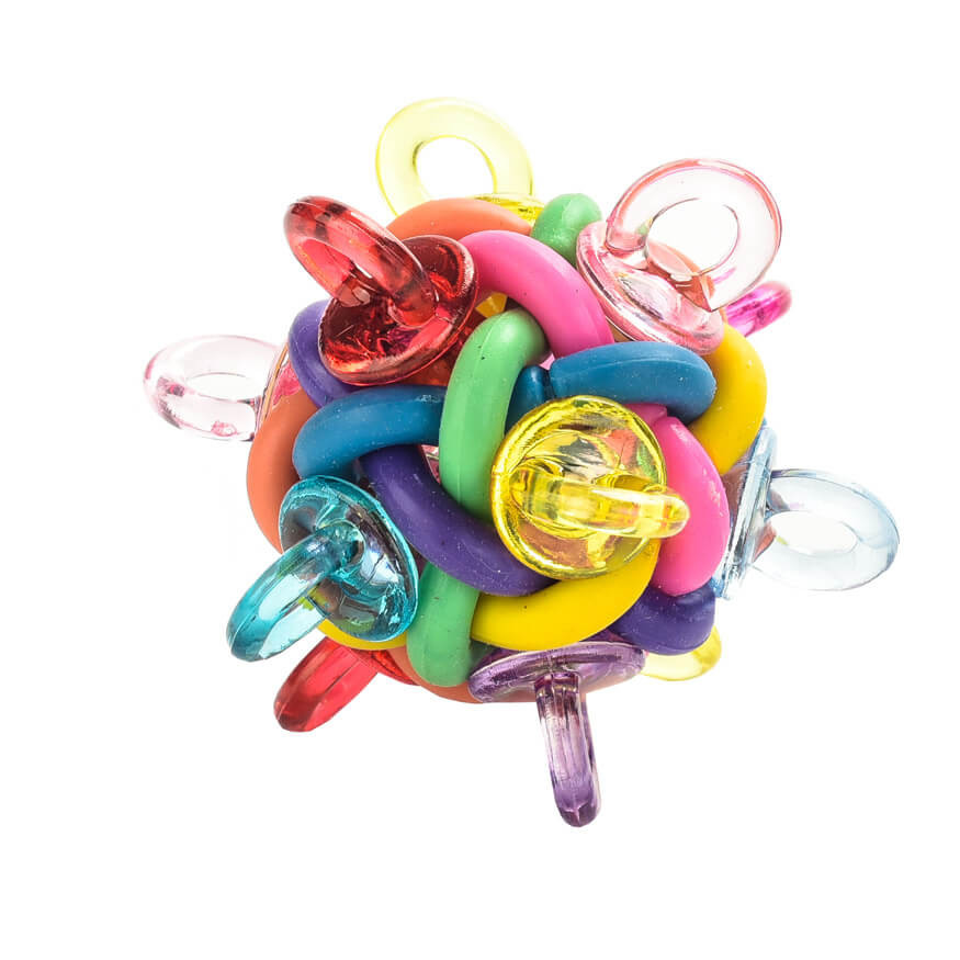 Beads Ball Parrot Foot Toy - Small - Parrot Essentials