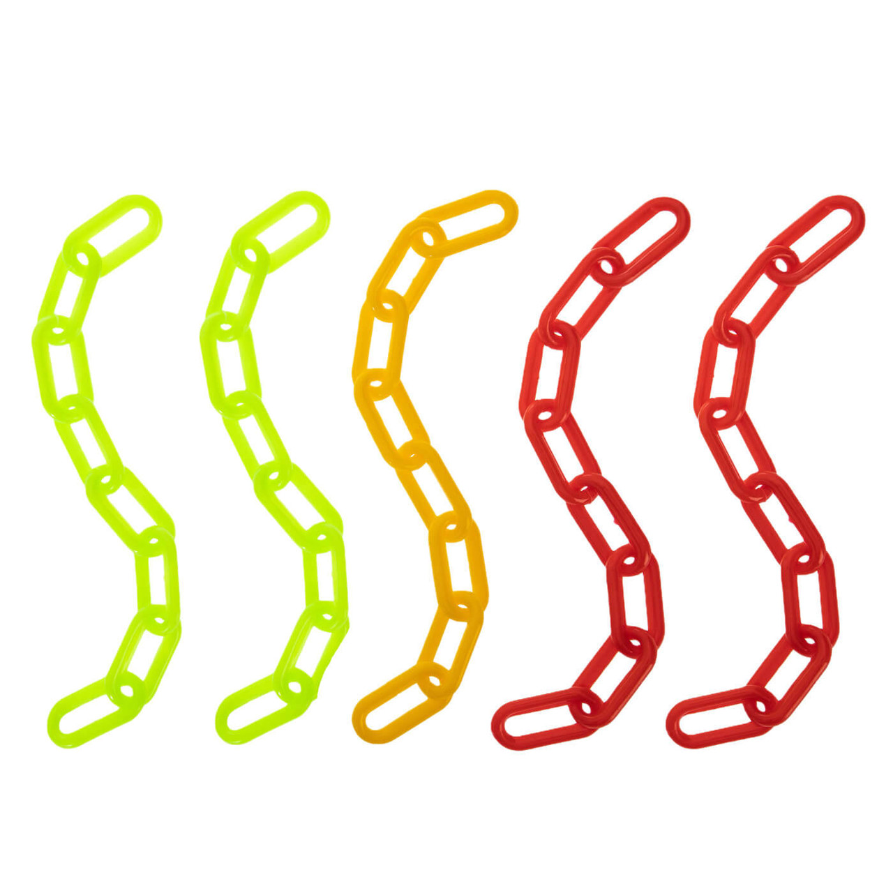 Colourful Plastic Chain Links - Large - 5 Pack