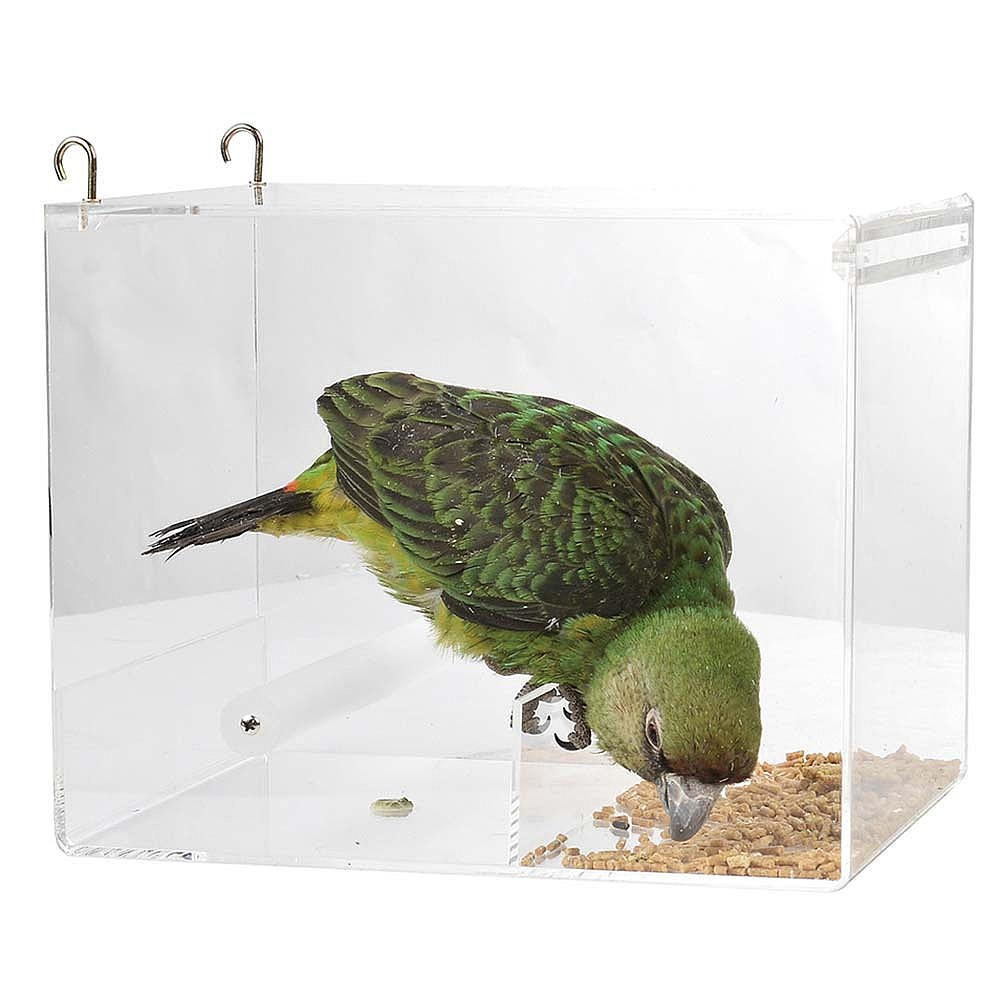Large Lockable Parrot Food Bowl - Parrot Essentials