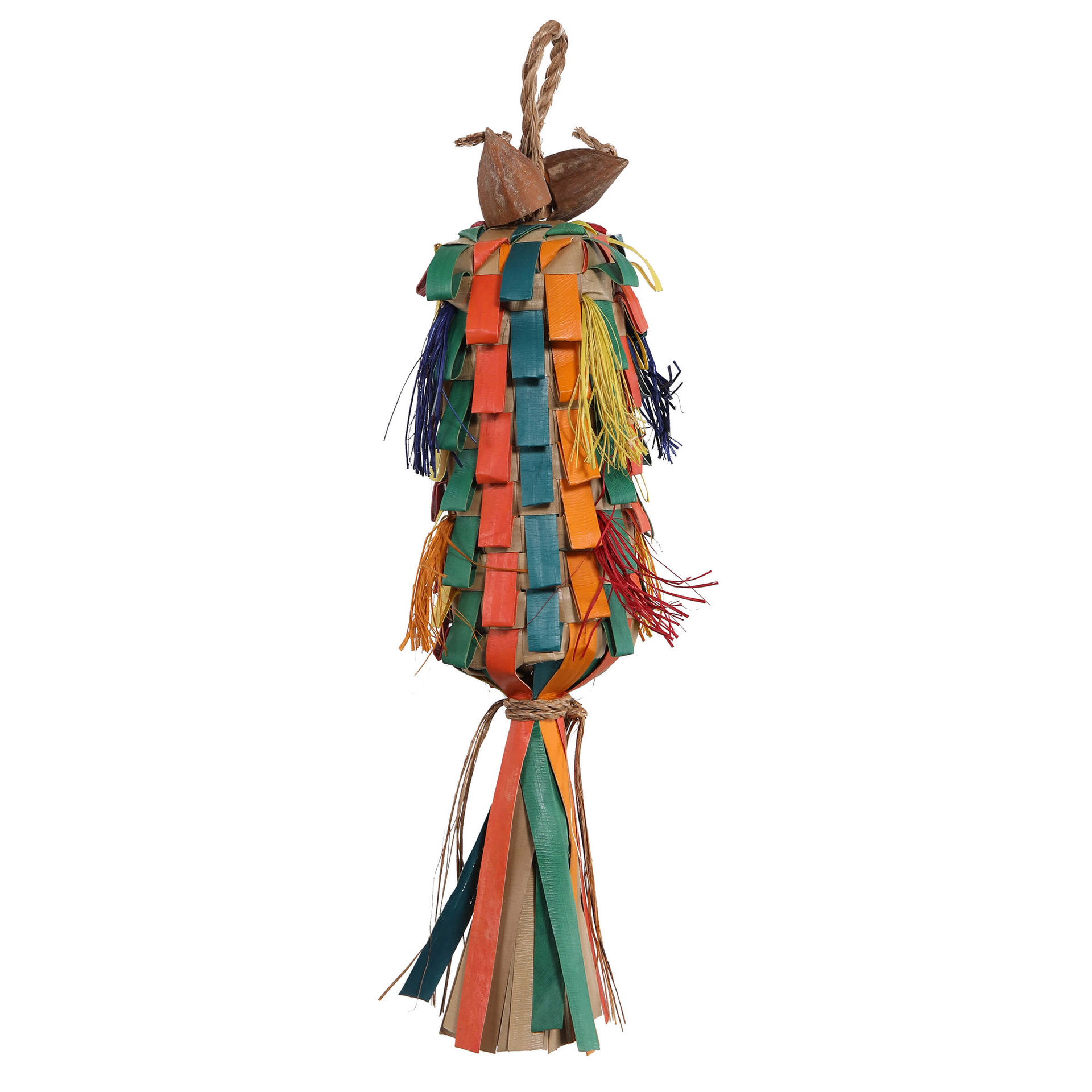 Coloured Pinata Spiked - Natural Toy for Parrots - Large