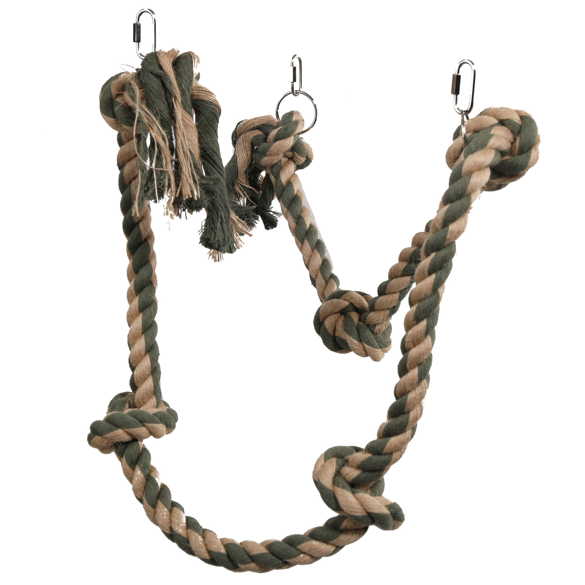 Jungle Wood and Rope Ladder Parrot Toy