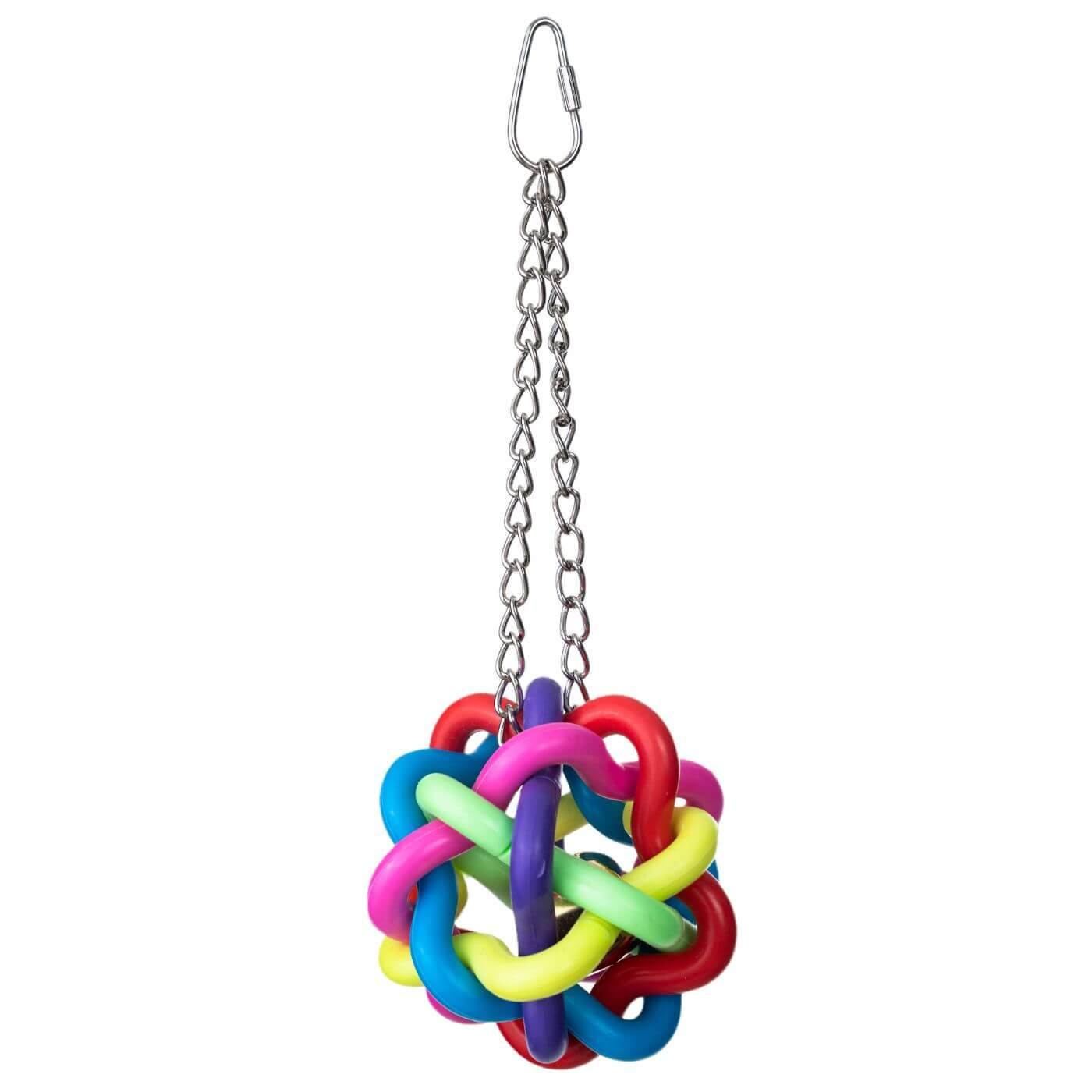 Colourful Knotted Ball Parrot Toy - Parrot Essentials