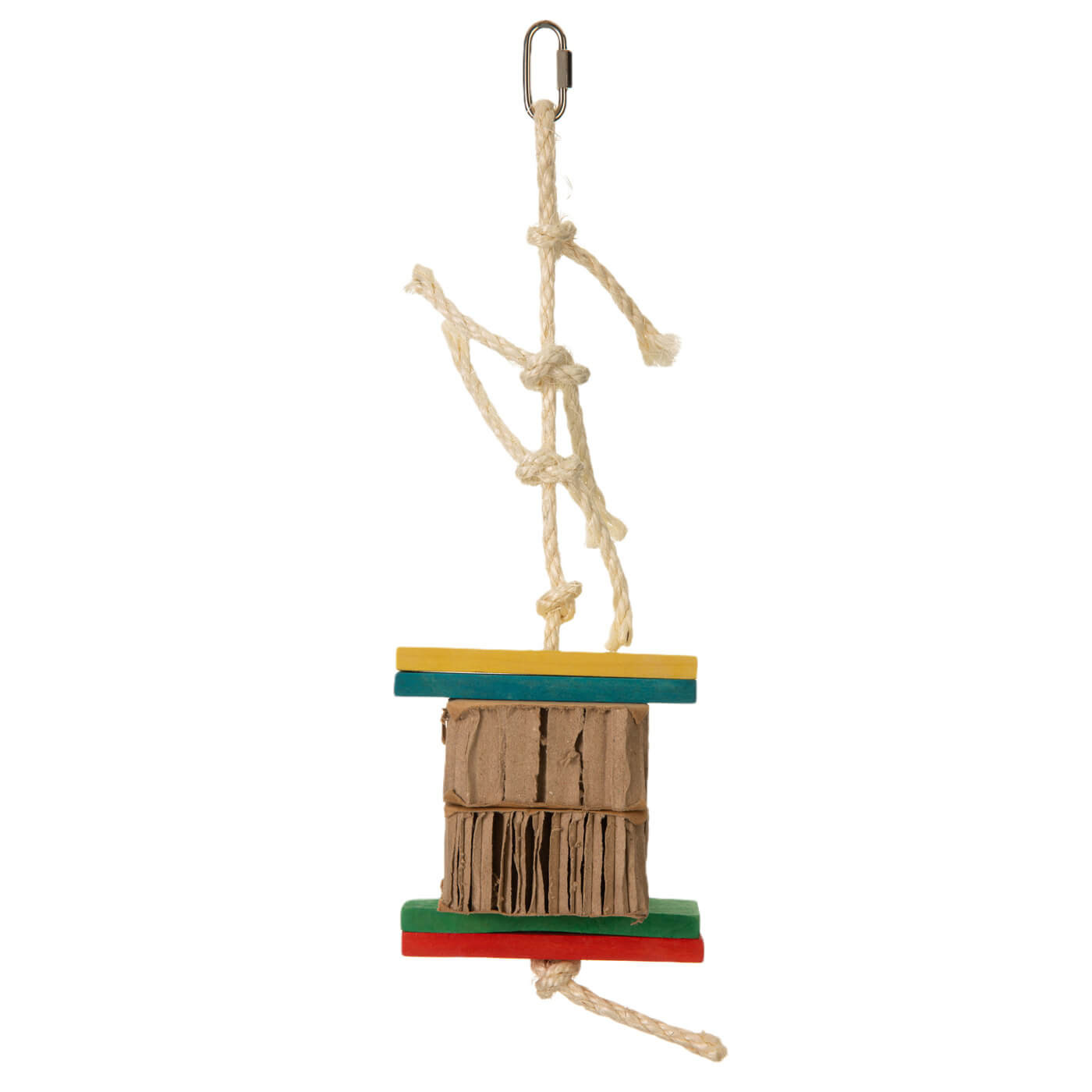 Cube Honeycomb Cardboard Parrot Toy for Bird Cages