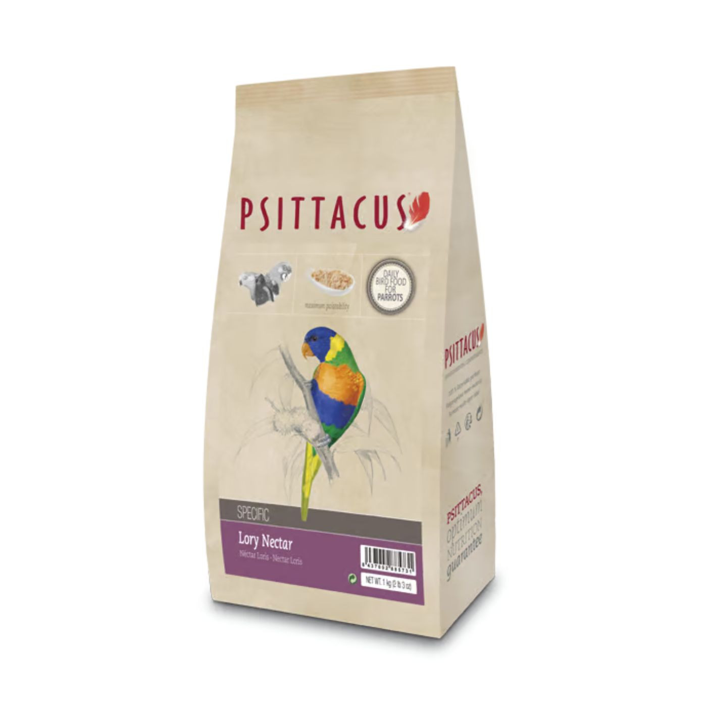 Psittacus Lory Nectar Complementary Lory Food 1Kg