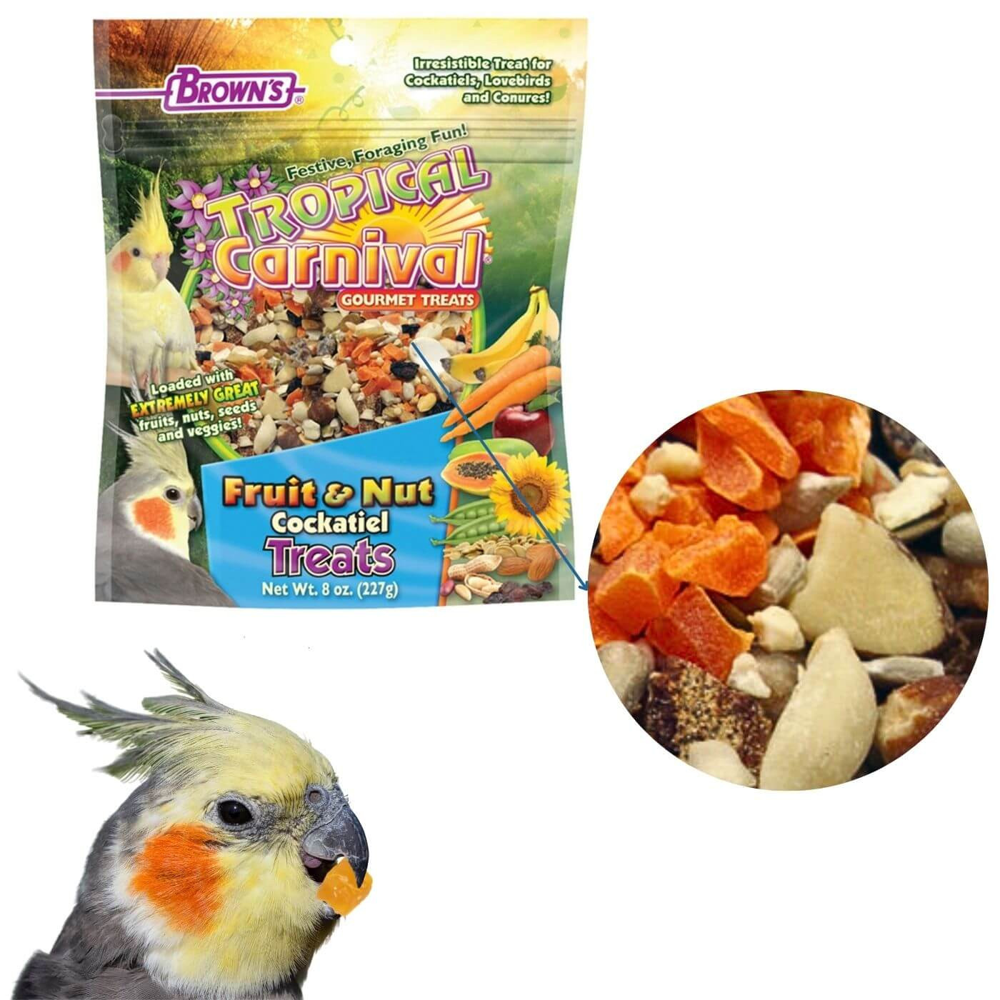 Tropical Carnival Fruit & Nut Parrot Treats