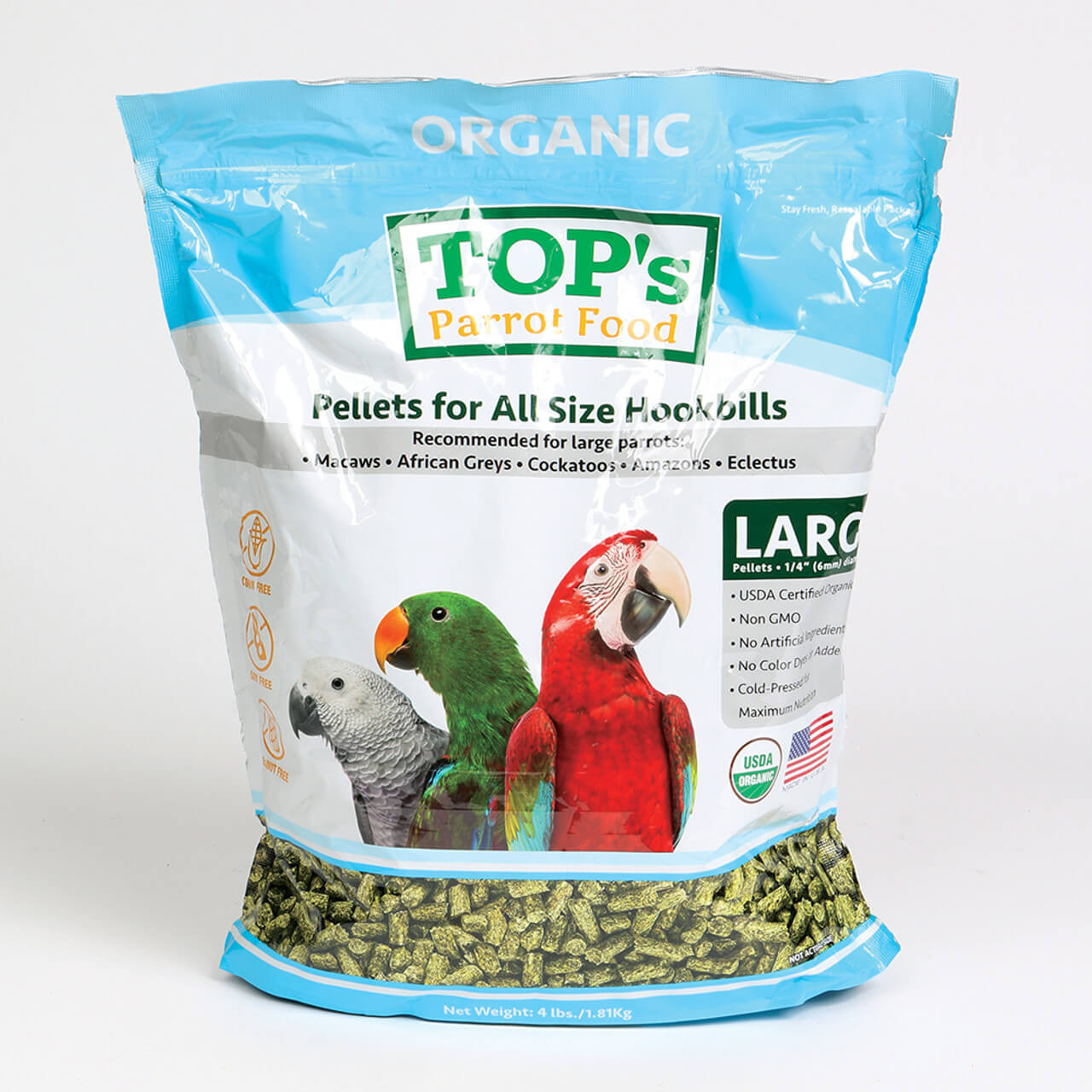 Natural Pellet Parrot Food - Large - Parrot Essentials