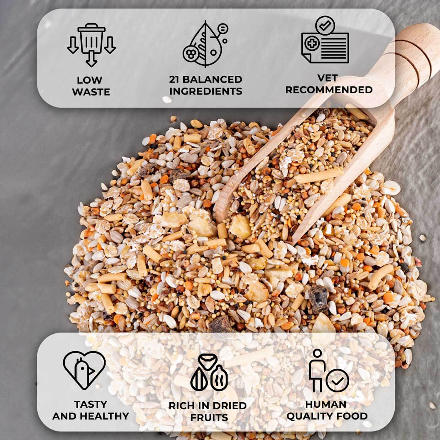 Mixed Seeds Parakeet Food Blend - Parrot Essentials