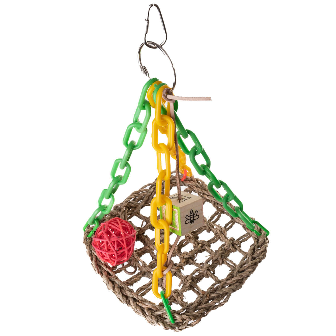 Hanging Woven Mat Parrot Toy | Parrot Essentials