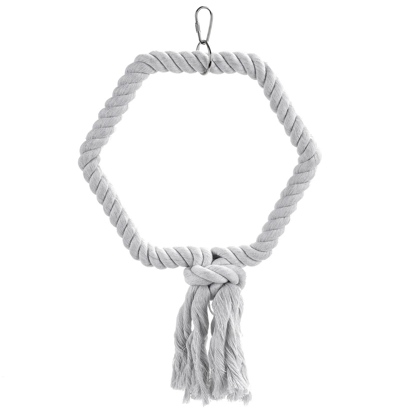 Hexagonal Rope Parrot Perch & Swing