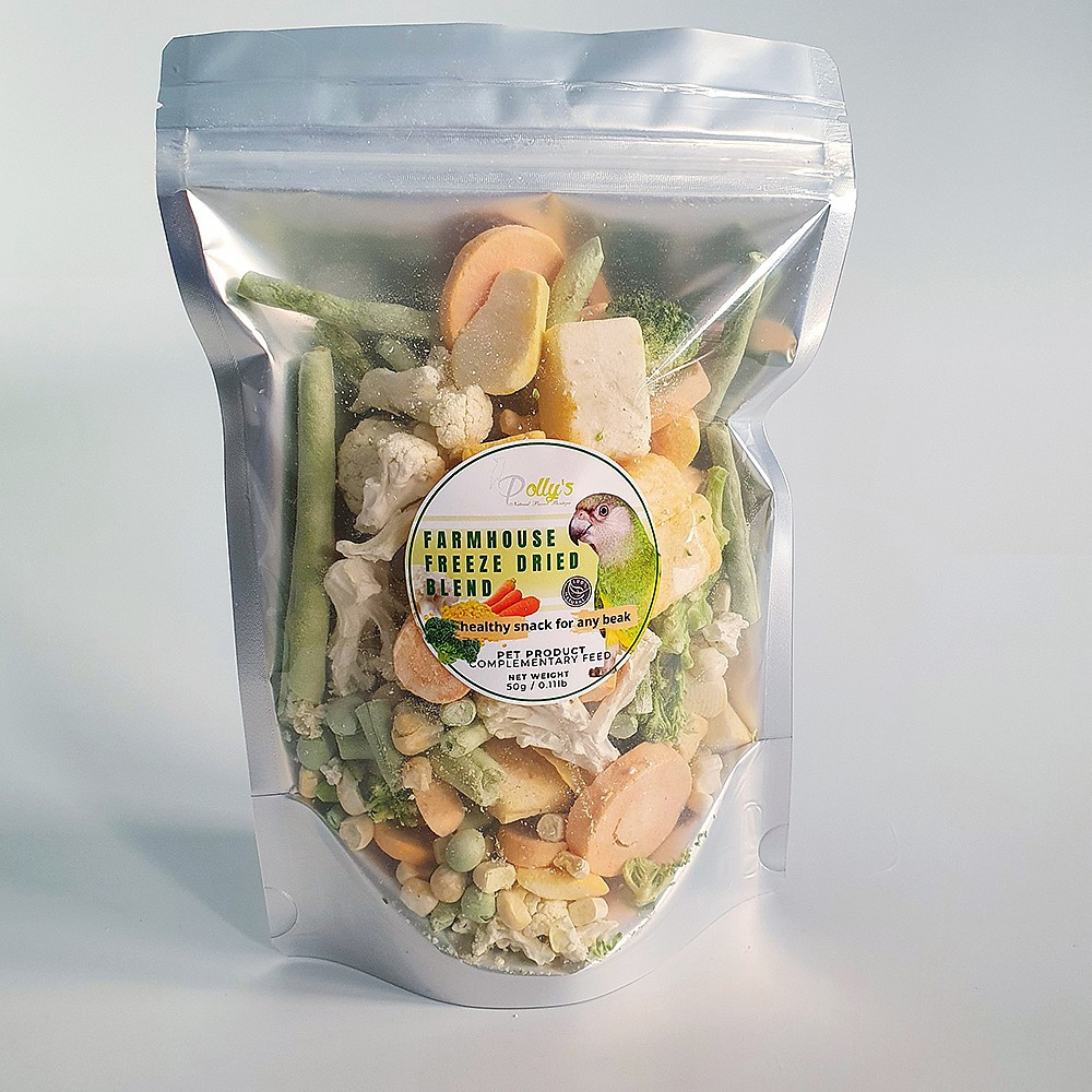 Polly`s Exotic Burst Freeze Dried Fruit Mix for Parrots